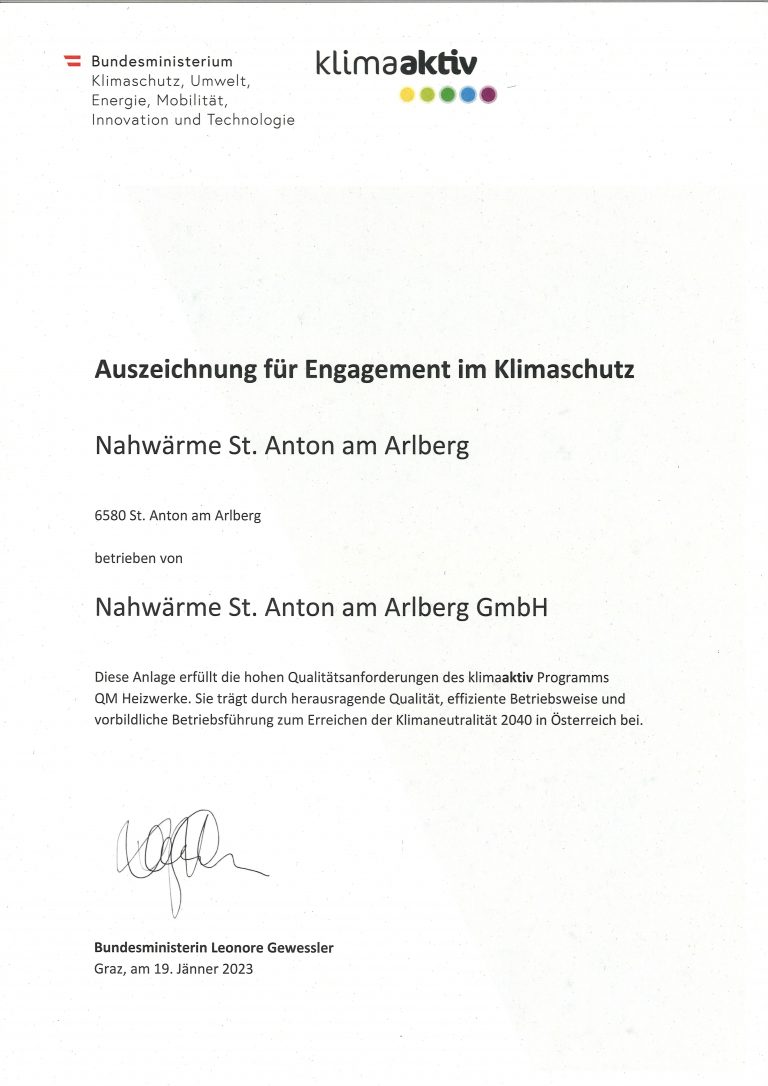 Auszeichnung für die NWSA – NWSA